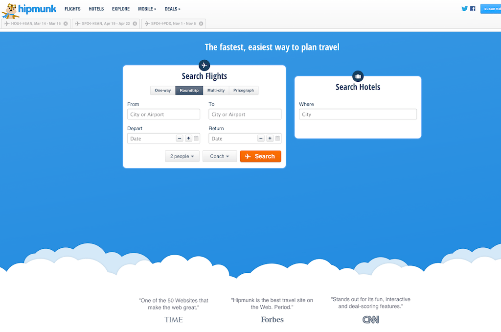 Hipmunk Anywhere Brings All Your Searches to All Your Devices