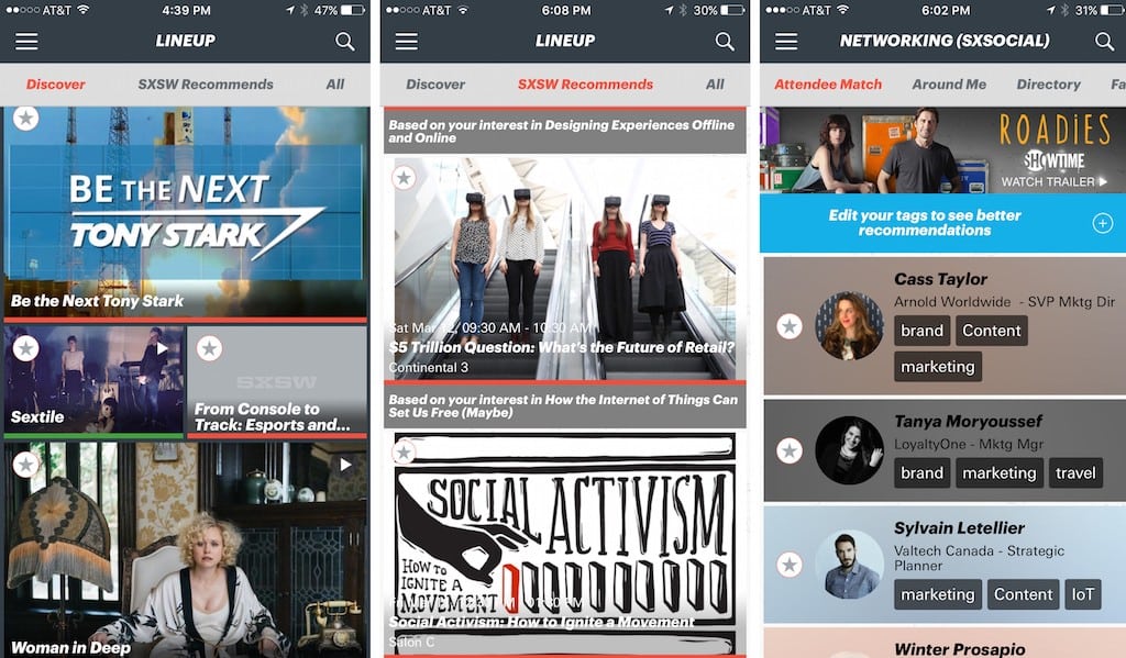 The SXSW Event App Tries to Set a New Standard in Conference Customization